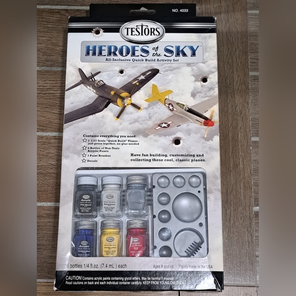 Testors | Other | Testors Heroes Of The Sky Model Kit F4u Corsair P5d ...